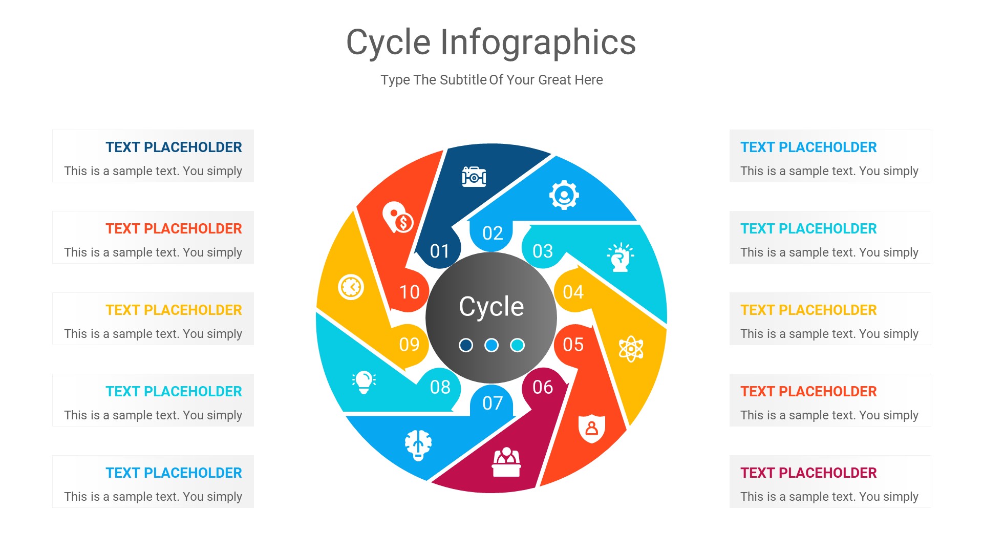 Cycle Infographics PowerPoint Presentation, Presentation Templates