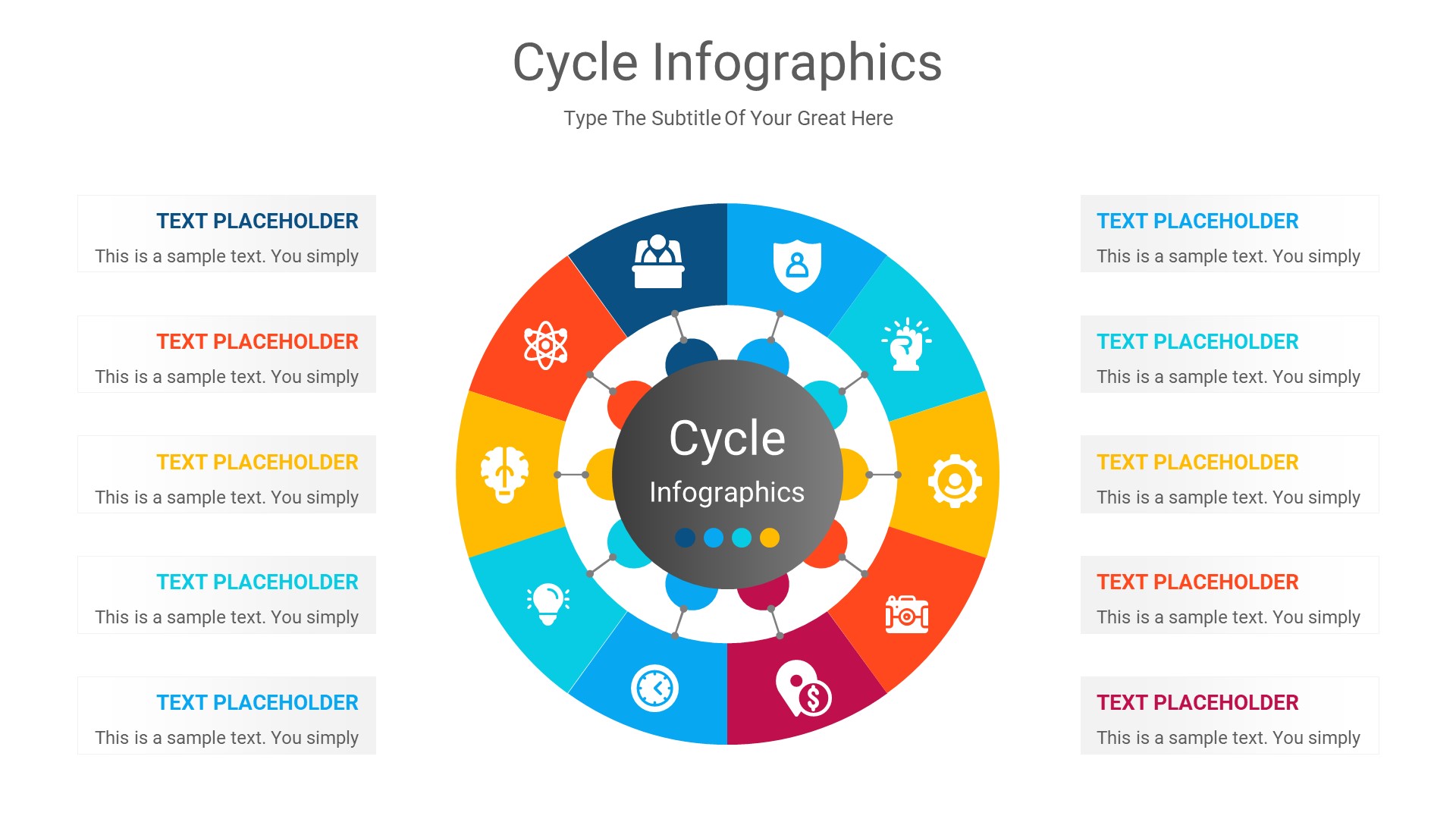 Cycle Infographics PowerPoint Presentation, Presentation Templates
