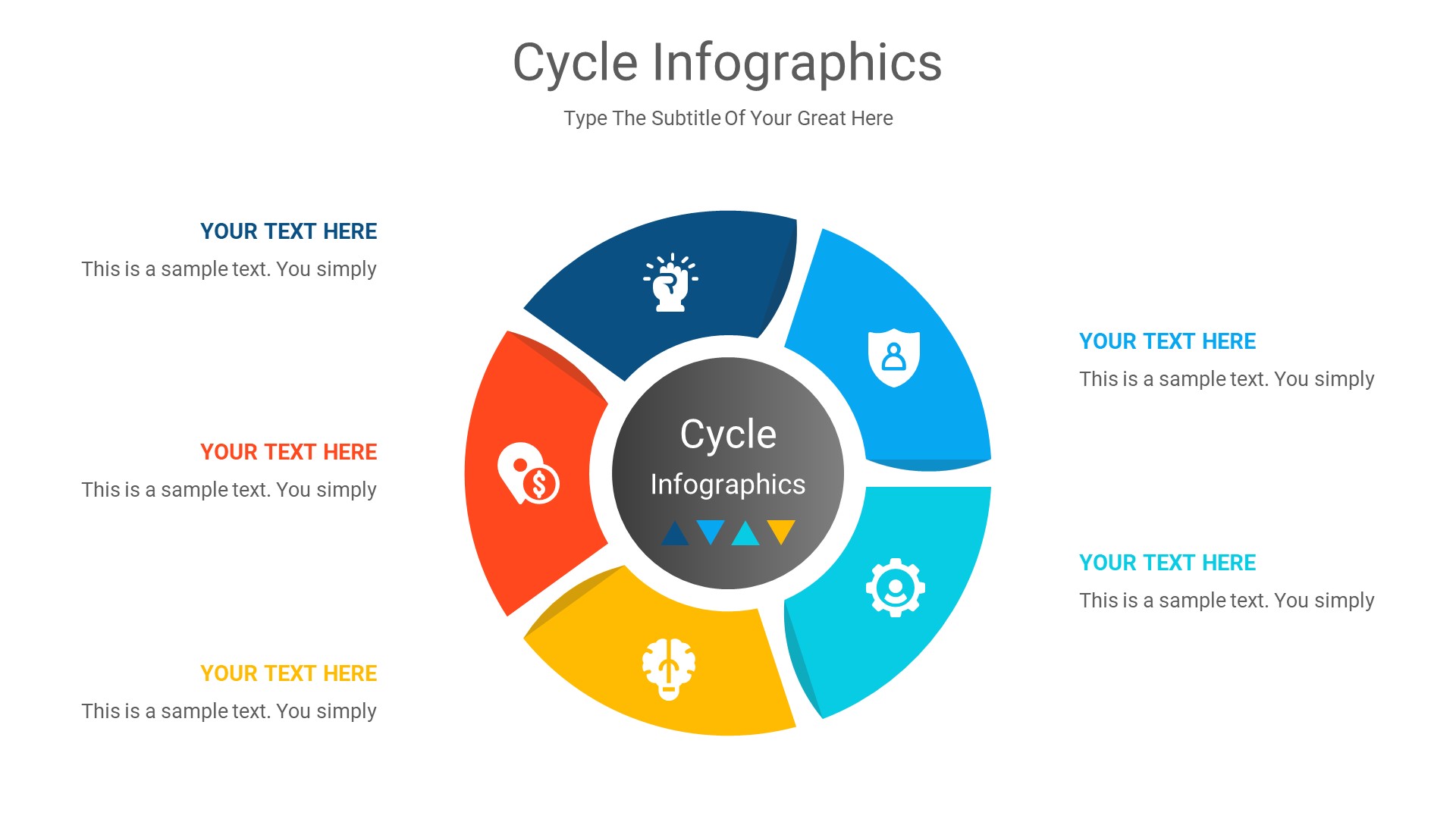 Cycle Infographics PowerPoint Presentation, Presentation Templates