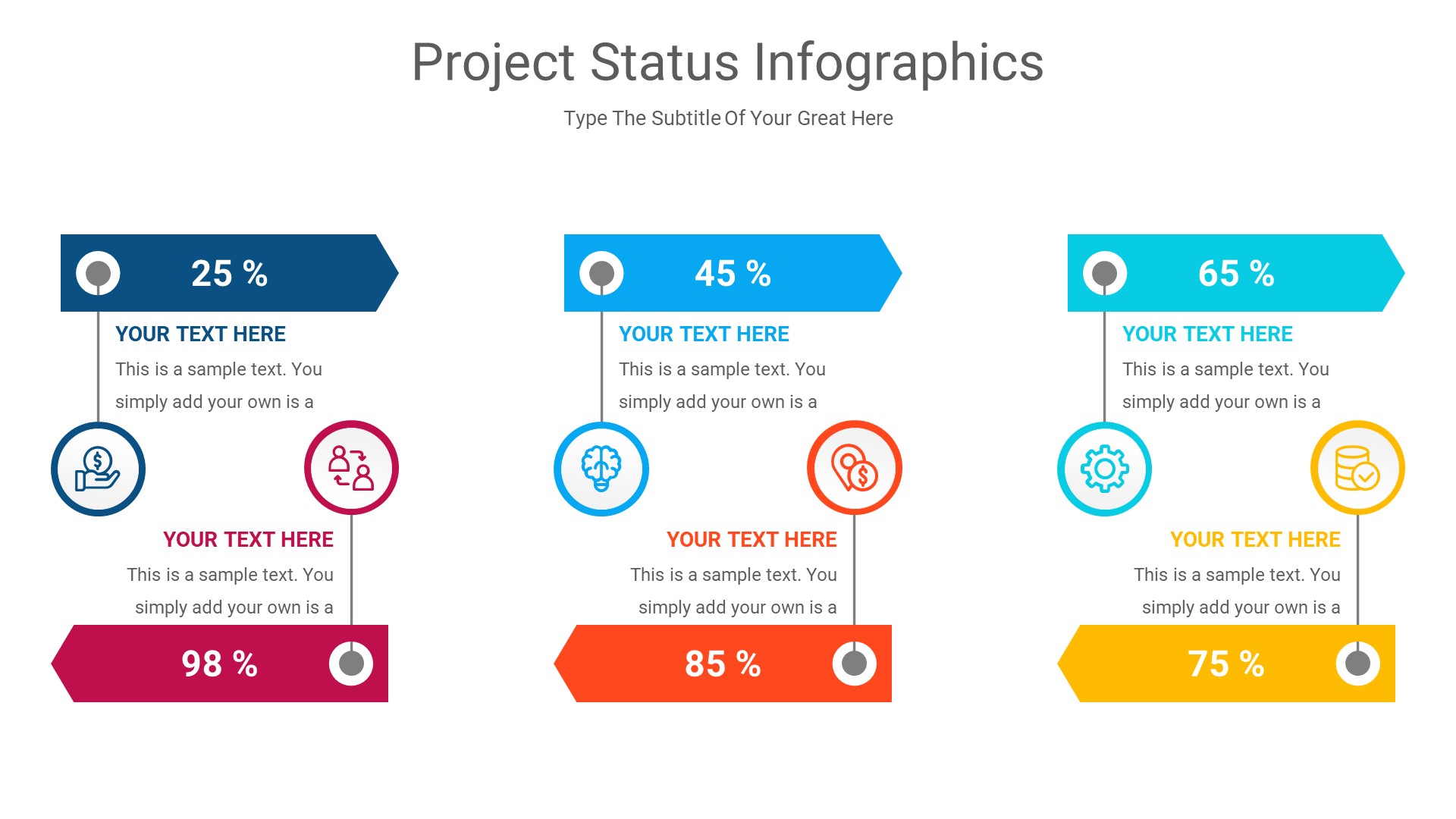 Project Status infographics PowerPoint Template Presentation ...
