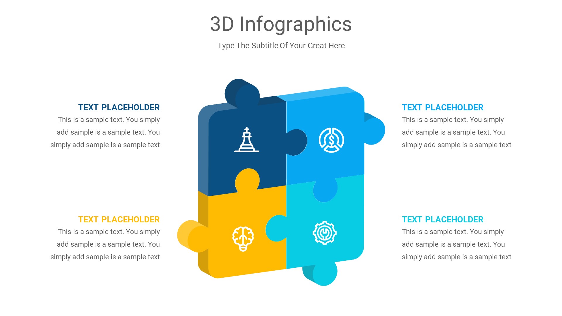3D Infographics Pack PowerPoint Presentation, Presentation Templates