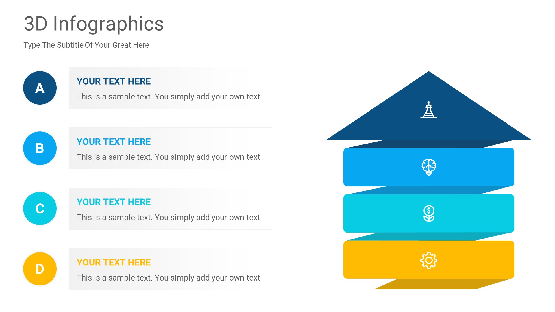 3D Infographics Pack PowerPoint Presentation, Presentation Templates