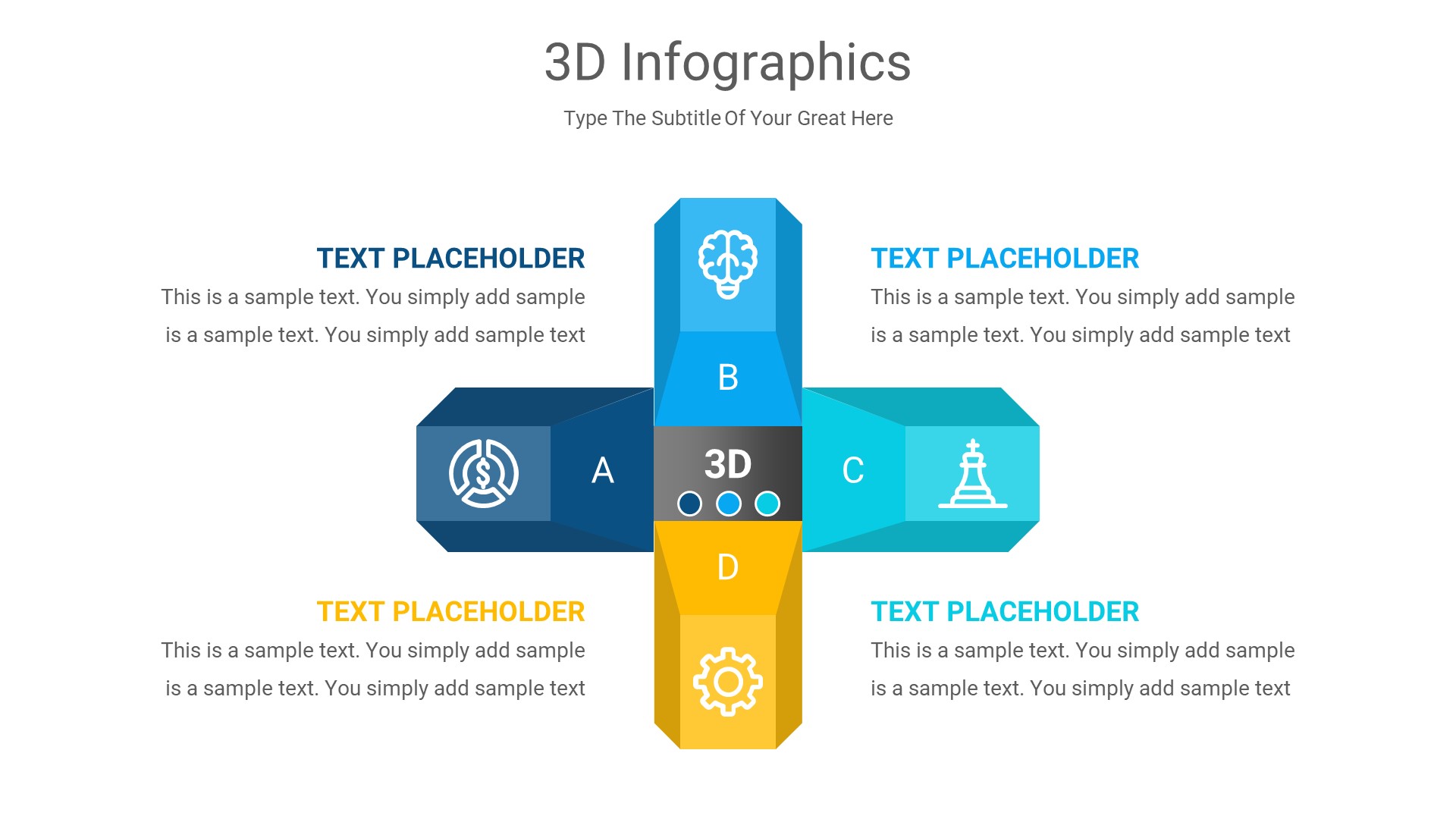 3D Infographics Pack PowerPoint Presentation, Presentation Templates