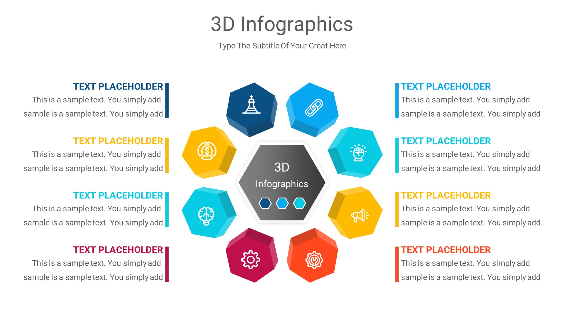 3D Infographics Pack PowerPoint Presentation, Presentation Templates