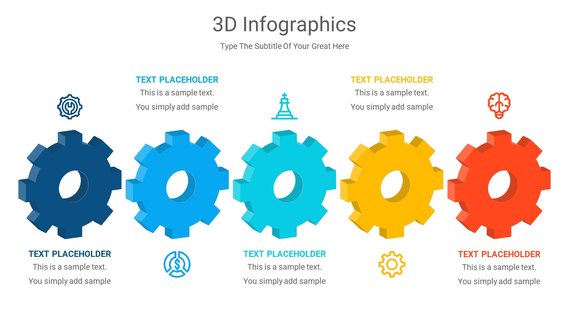 3D Infographics Pack PowerPoint Presentation, Presentation Templates