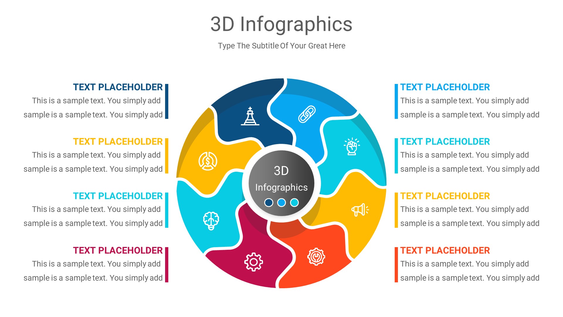 3D Infographics Pack PowerPoint Presentation, Presentation Templates
