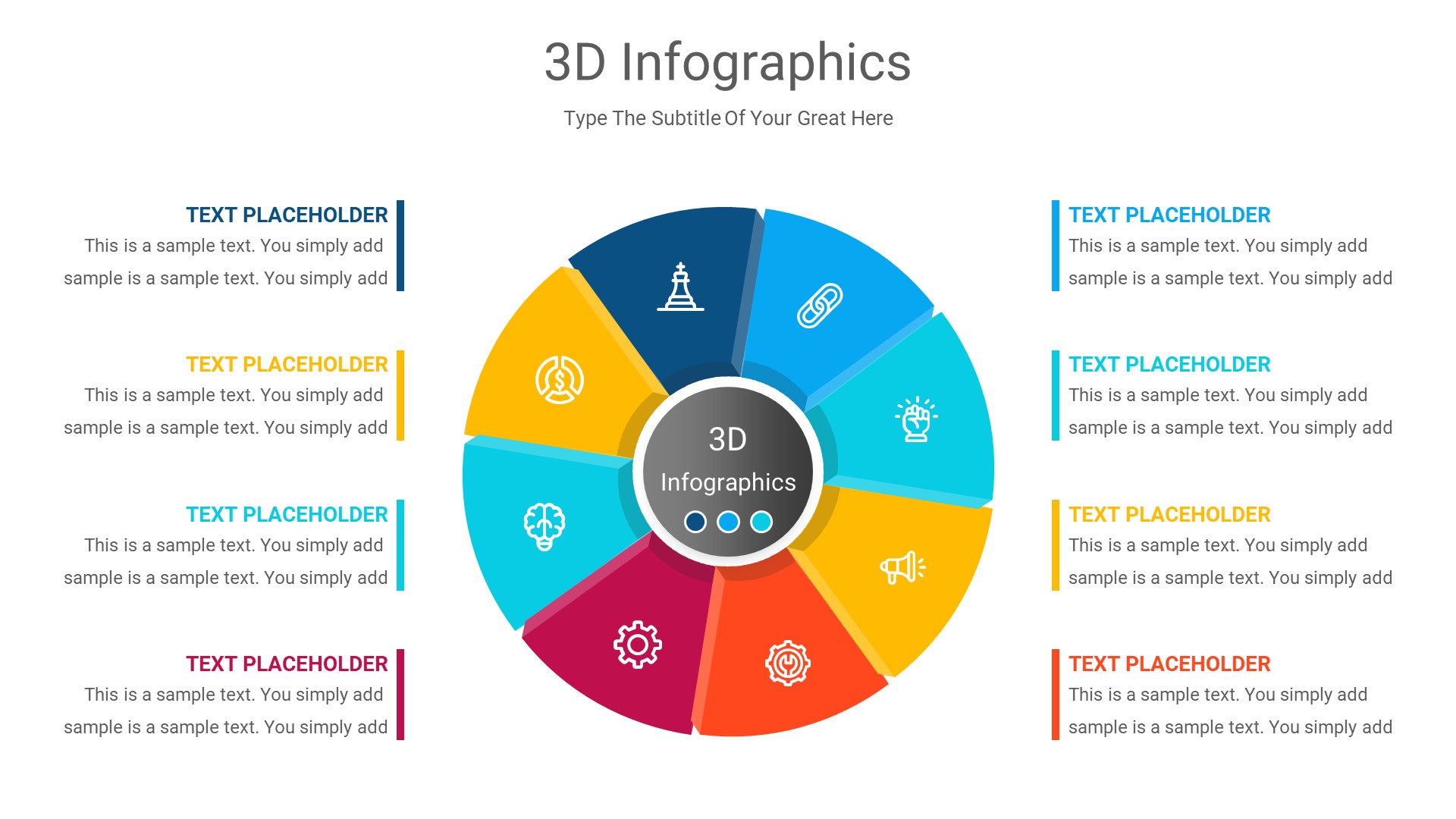 3D Infographics Pack PowerPoint Presentation, Presentation Templates