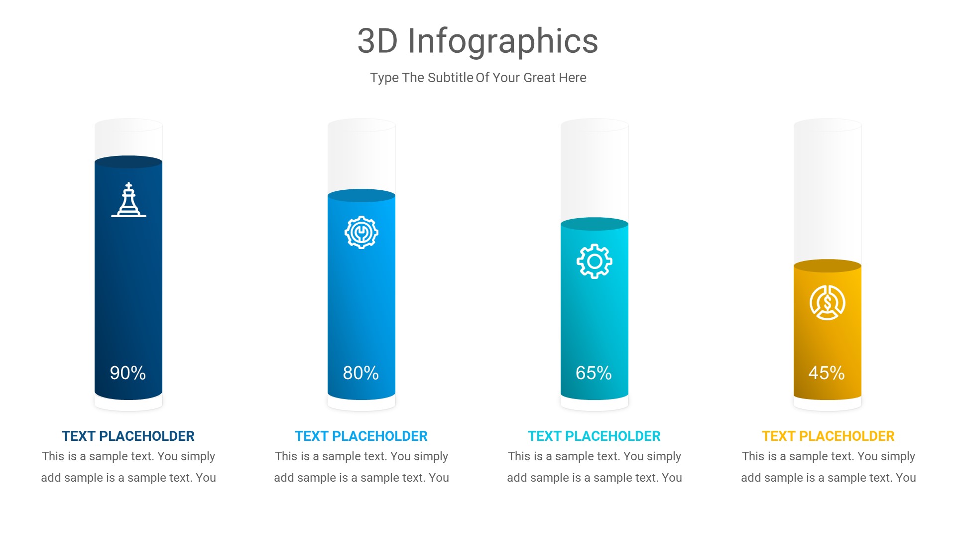 3D Infographics Pack PowerPoint Presentation, Presentation Templates