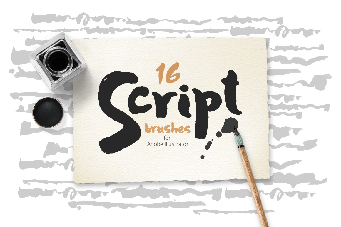 Script Brushes for Adobe Illustrator, Add-ons | GraphicRiver