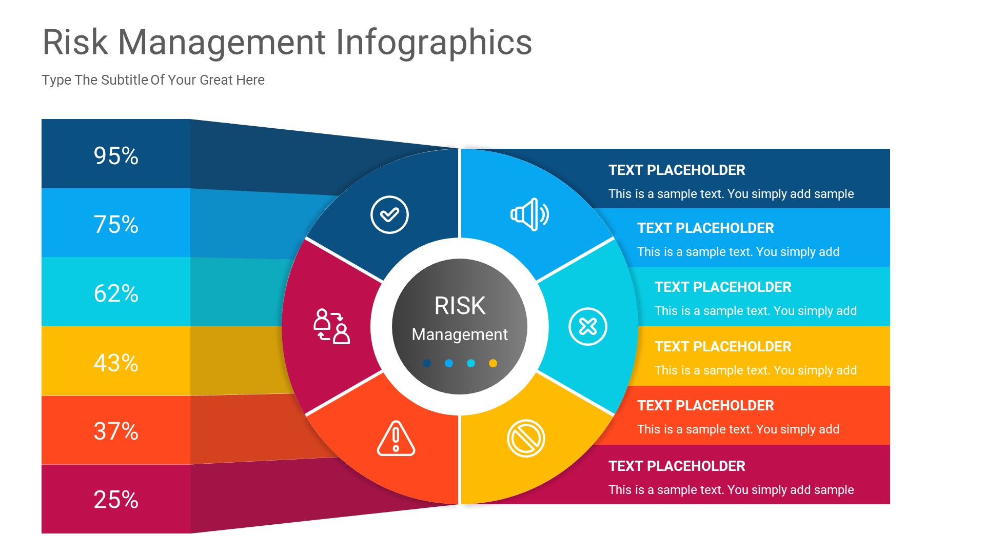 Risk Management PowerPoint Infographics Slides, Presentation Templates