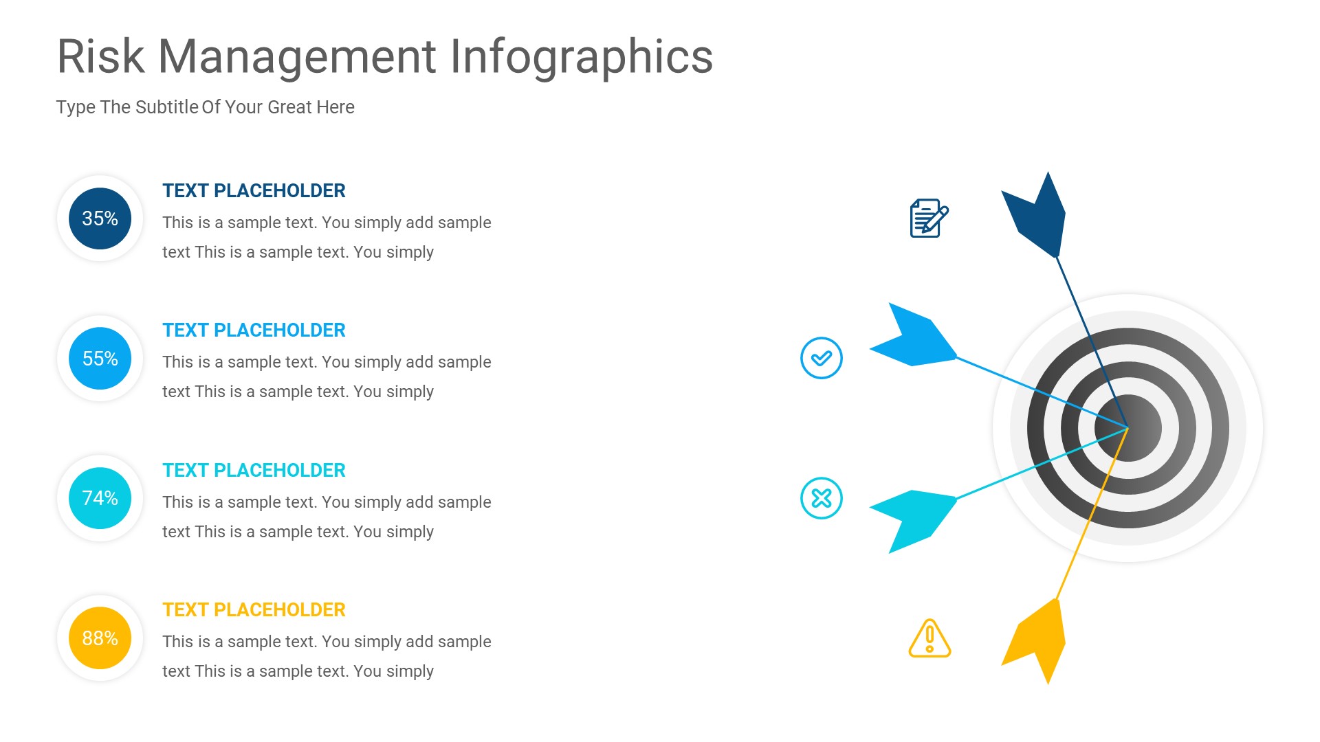 Risk Management PowerPoint Infographics Slides, Presentation Templates