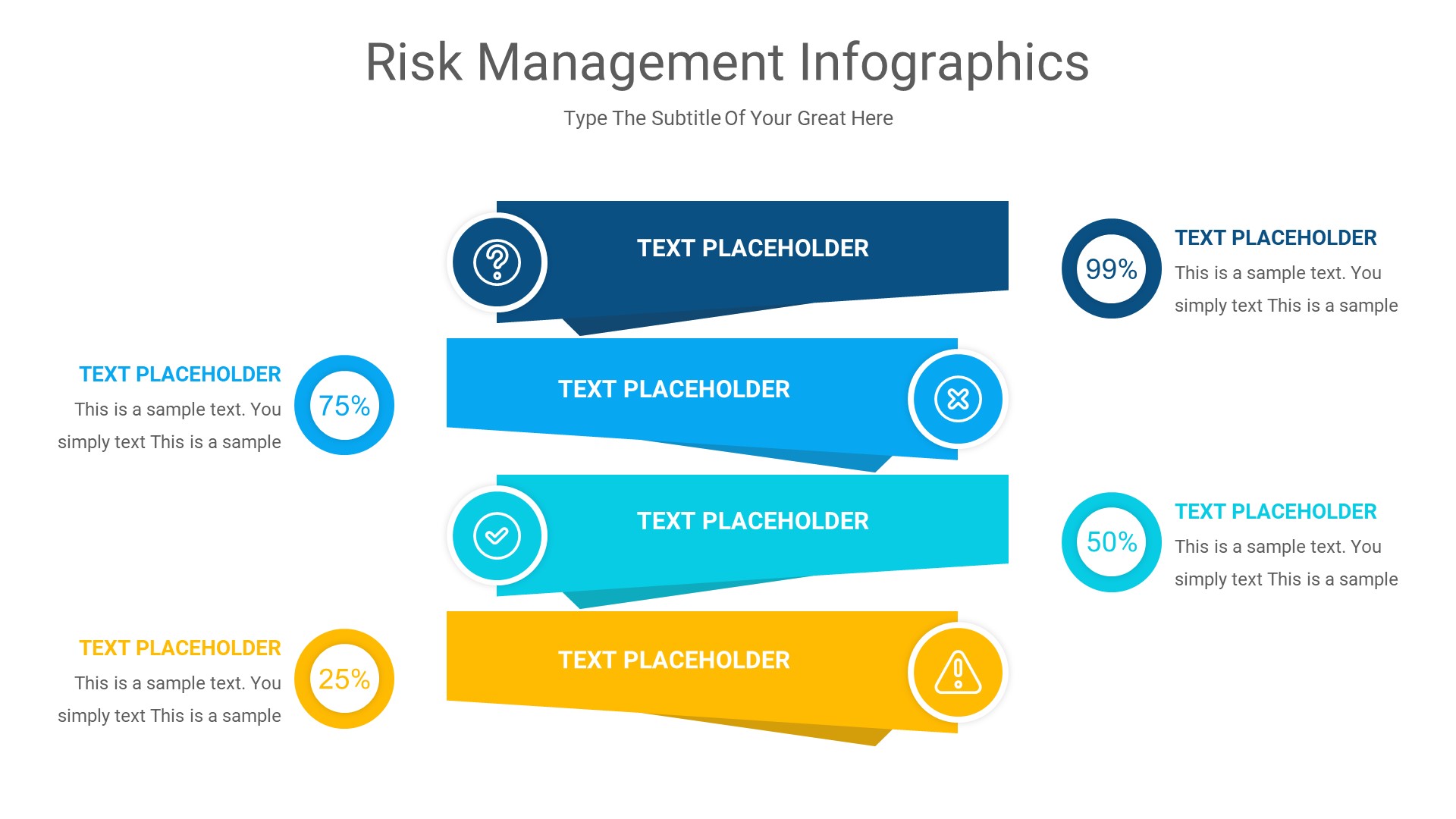 Risk Management PowerPoint Infographics Slides, Presentation Templates