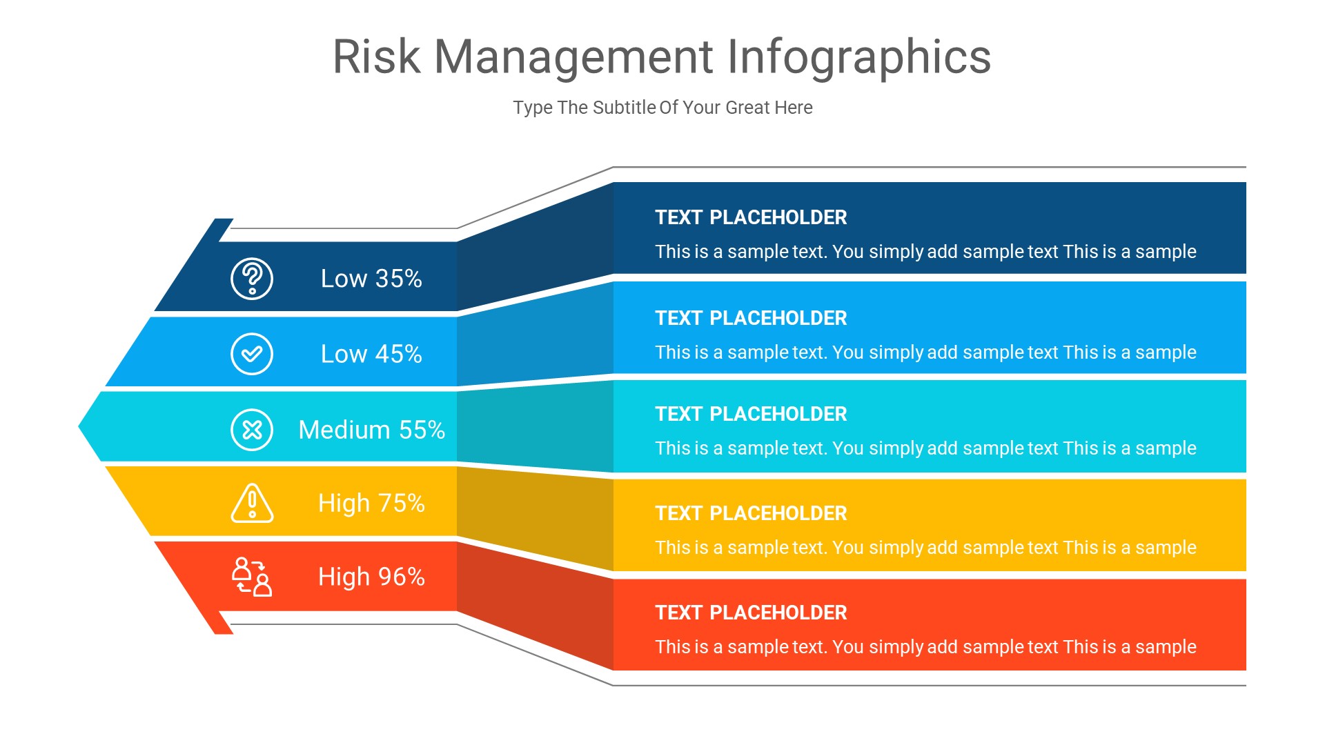 Risk Management PowerPoint Infographics Slides, Presentation Templates
