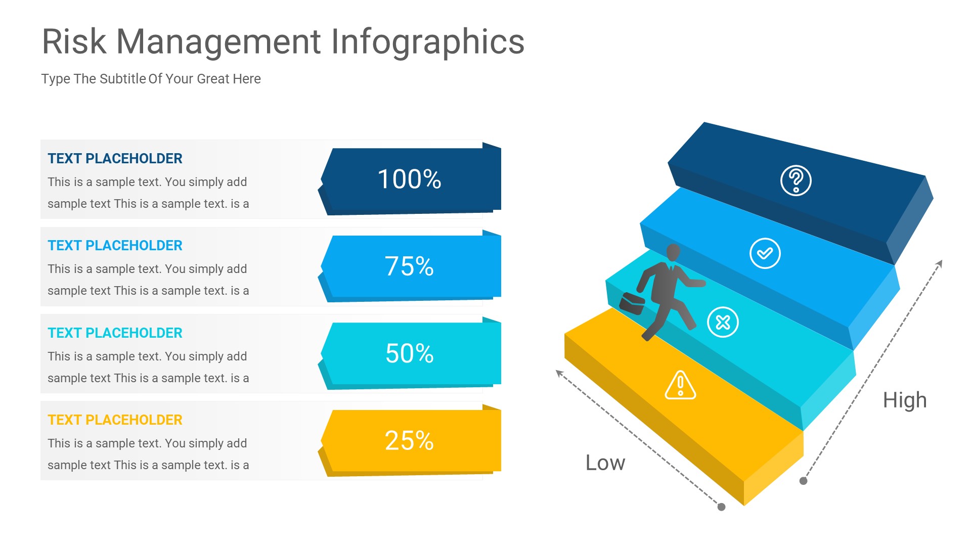 Risk Management PowerPoint Infographics Slides, Presentation Templates