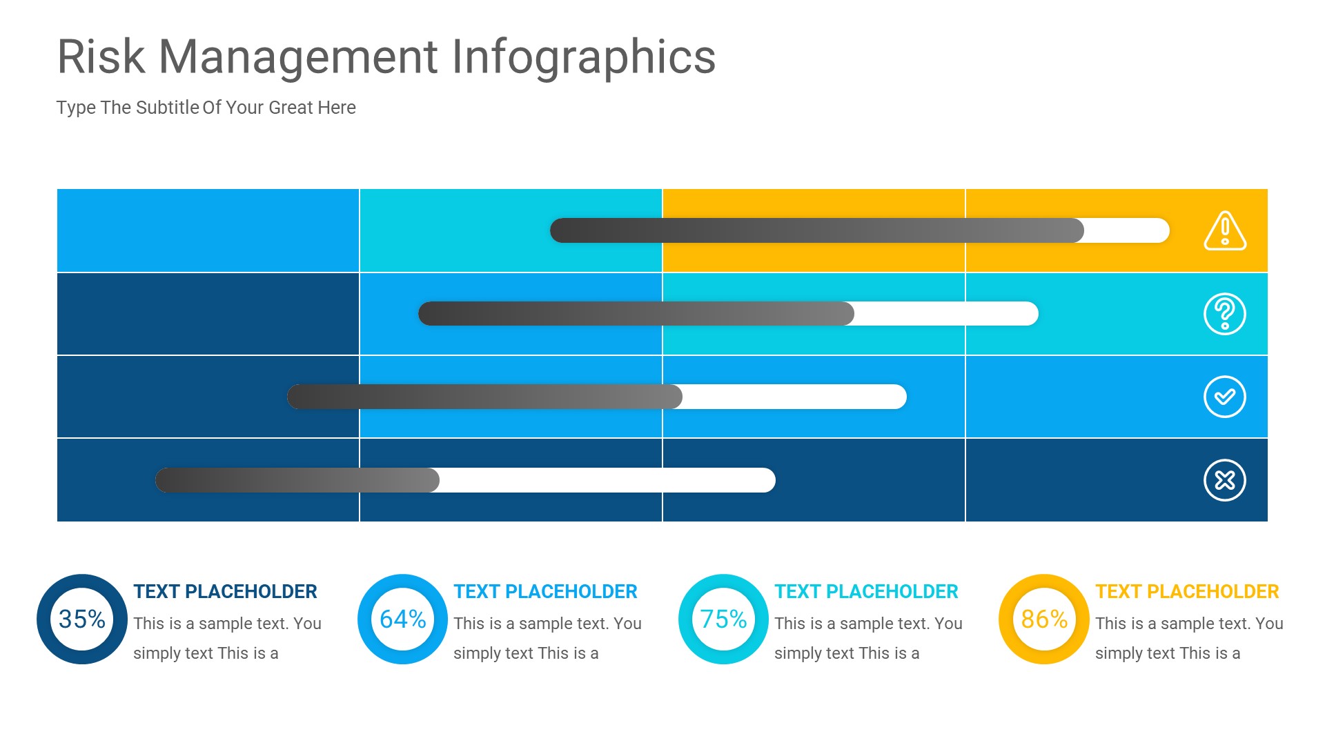 Risk Management PowerPoint Infographics Slides, Presentation Templates