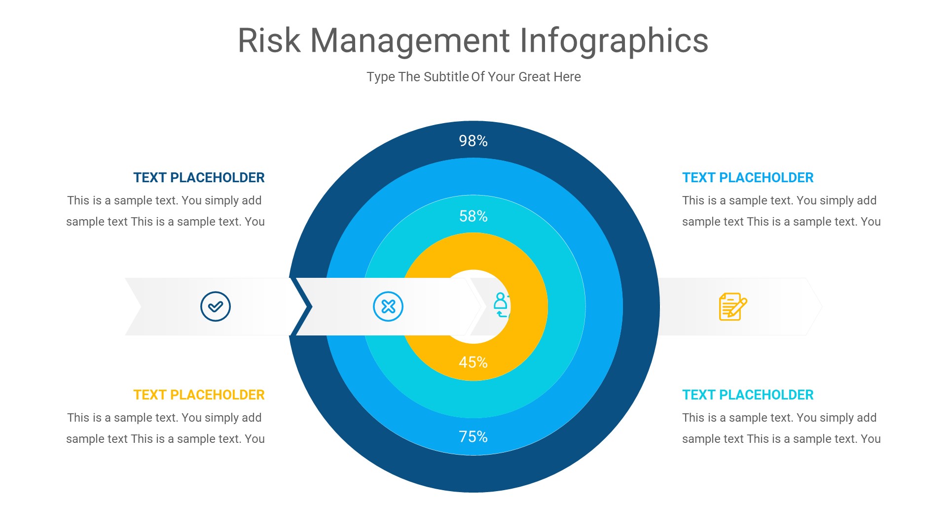 Risk Management PowerPoint Infographics Slides, Presentation Templates