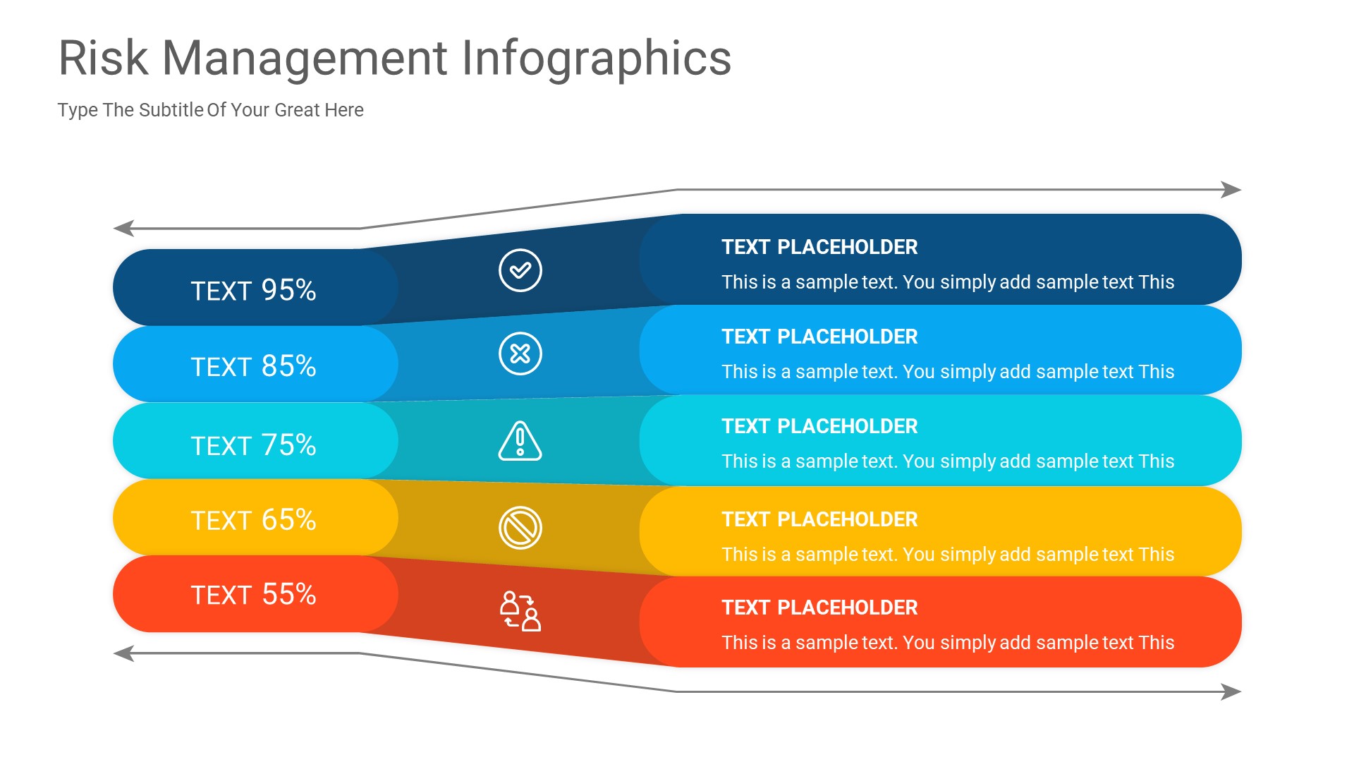 Risk Management PowerPoint Infographics Slides, Presentation Templates