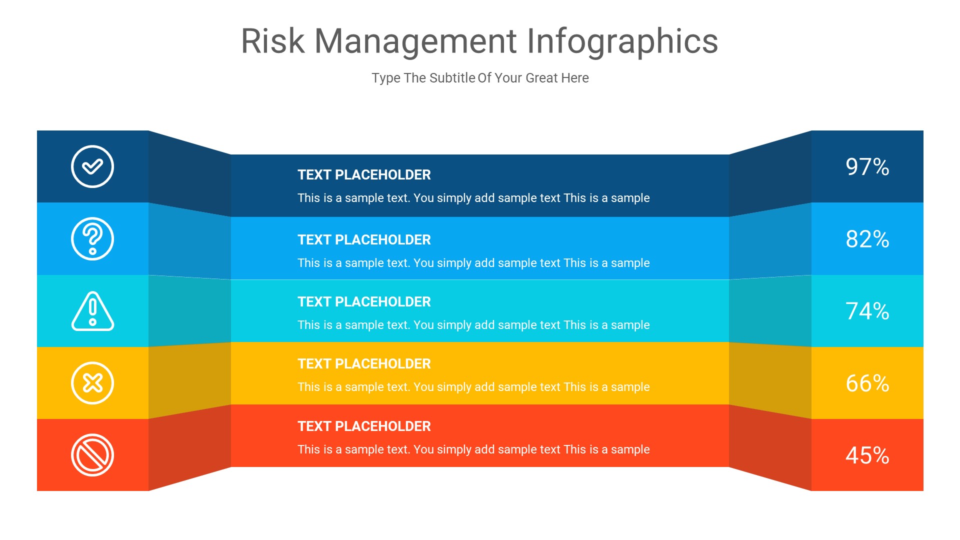 Risk Management PowerPoint Infographics Slides, Presentation Templates