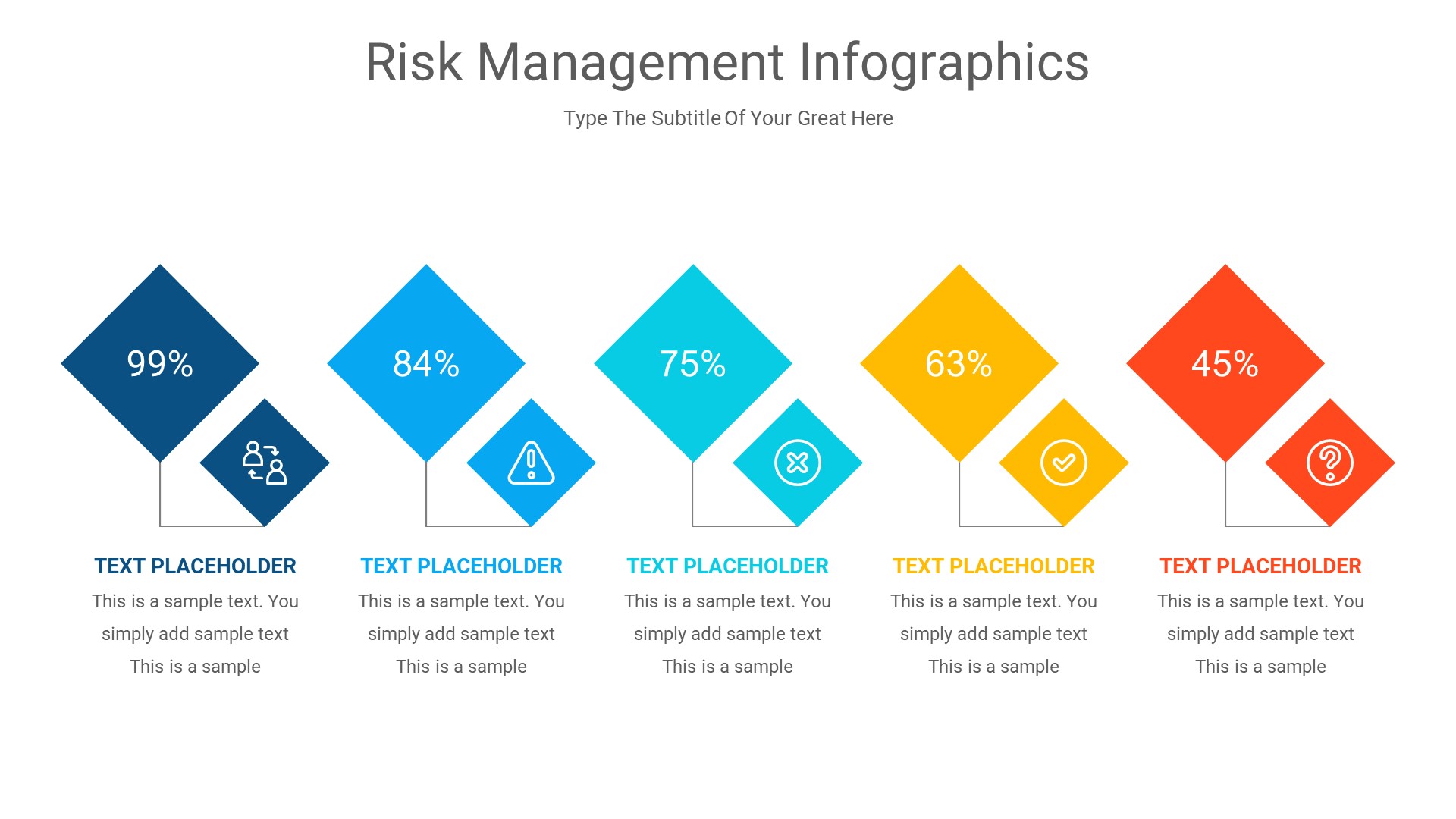 Risk Management PowerPoint Infographics Slides, Presentation Templates