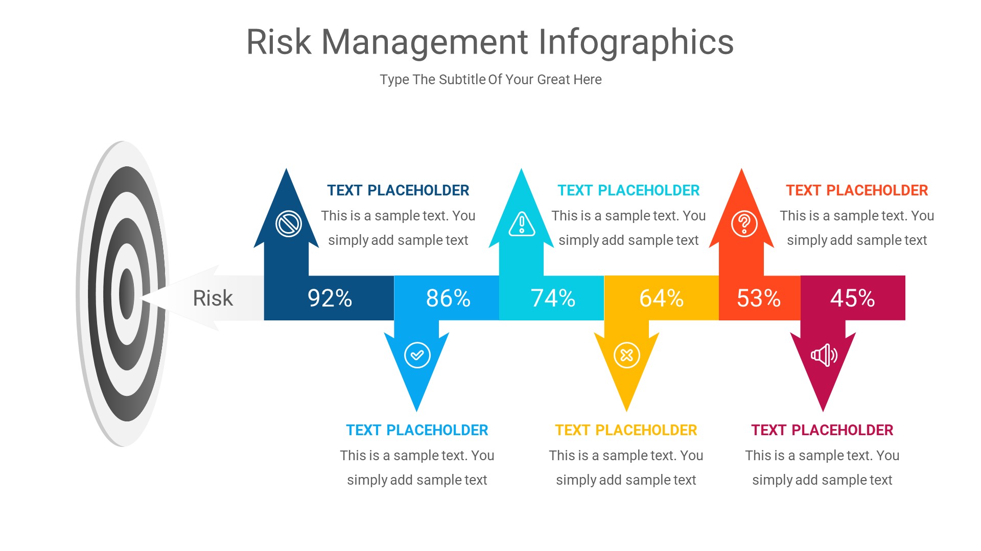 Risk Management PowerPoint Infographics Slides, Presentation Templates