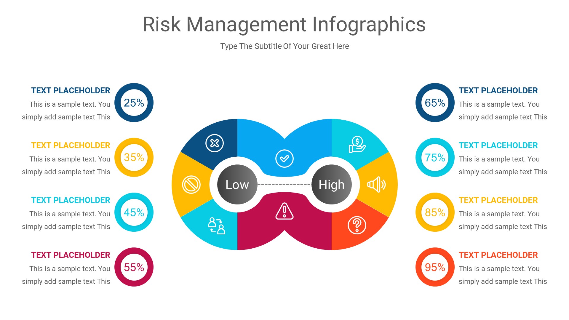 Risk Management PowerPoint Infographics Slides, Presentation Templates