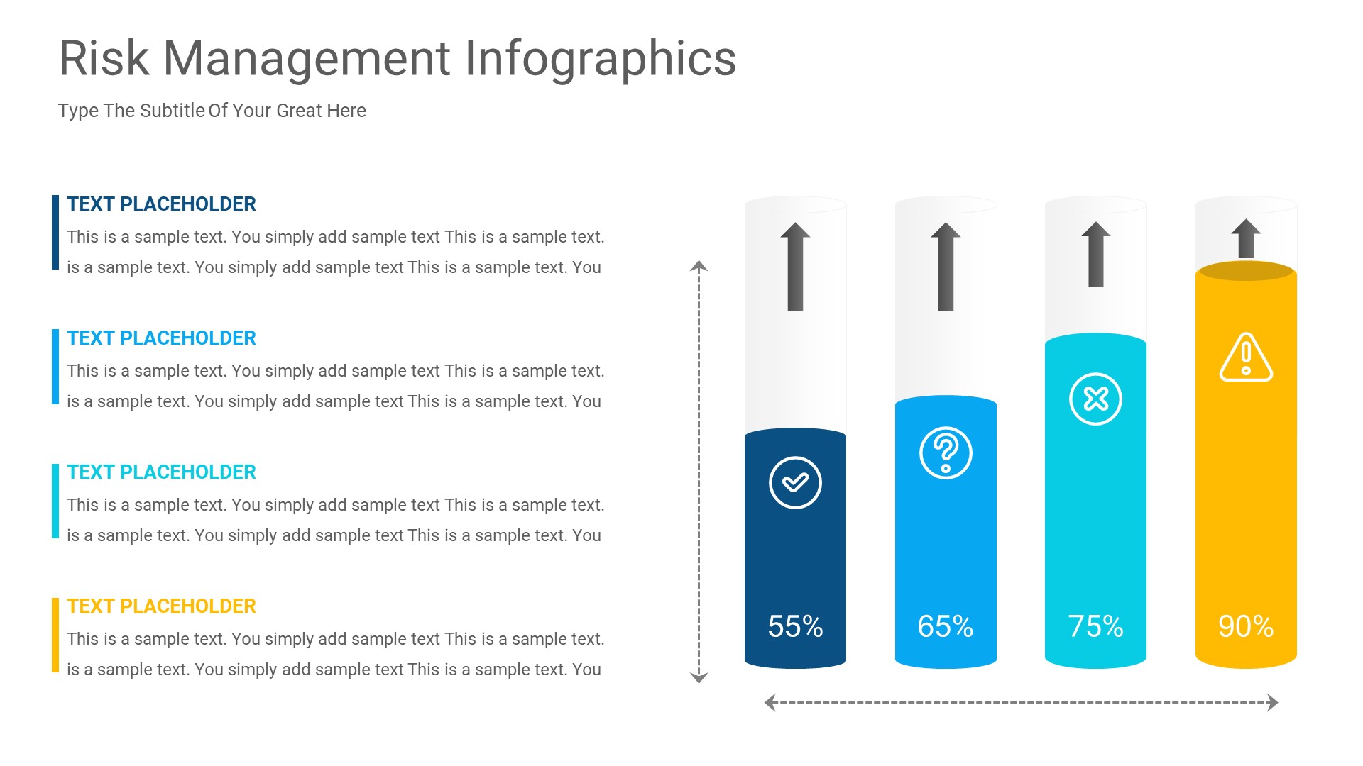 Risk Management PowerPoint Infographics Slides, Presentation Templates