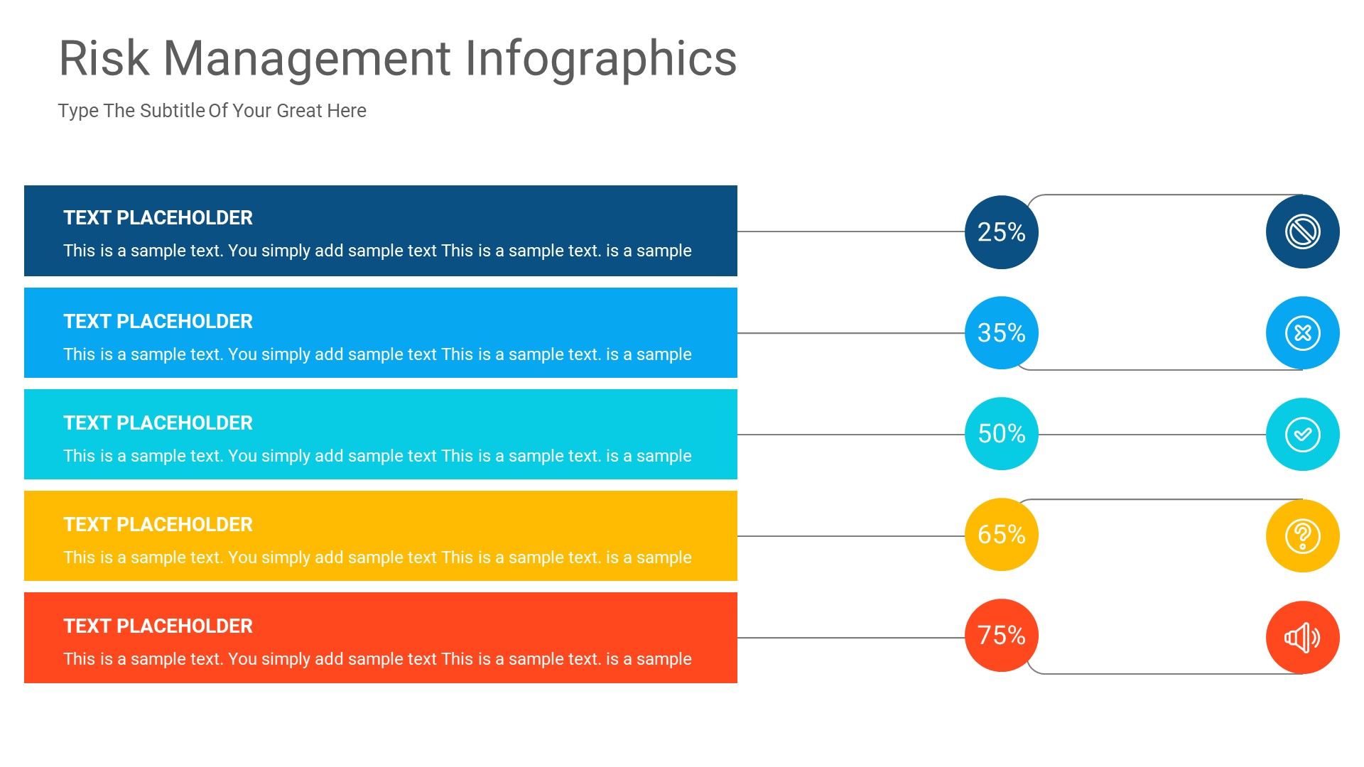 Risk Management PowerPoint Infographics Slides, Presentation Templates