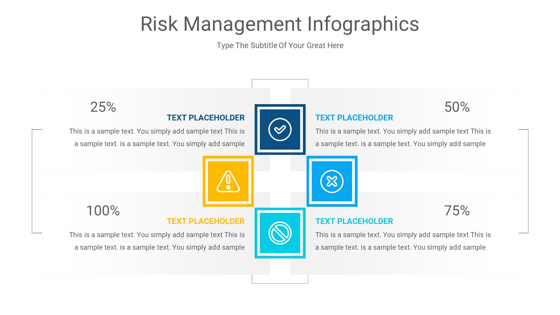 Risk Management PowerPoint Infographics Slides, Presentation Templates