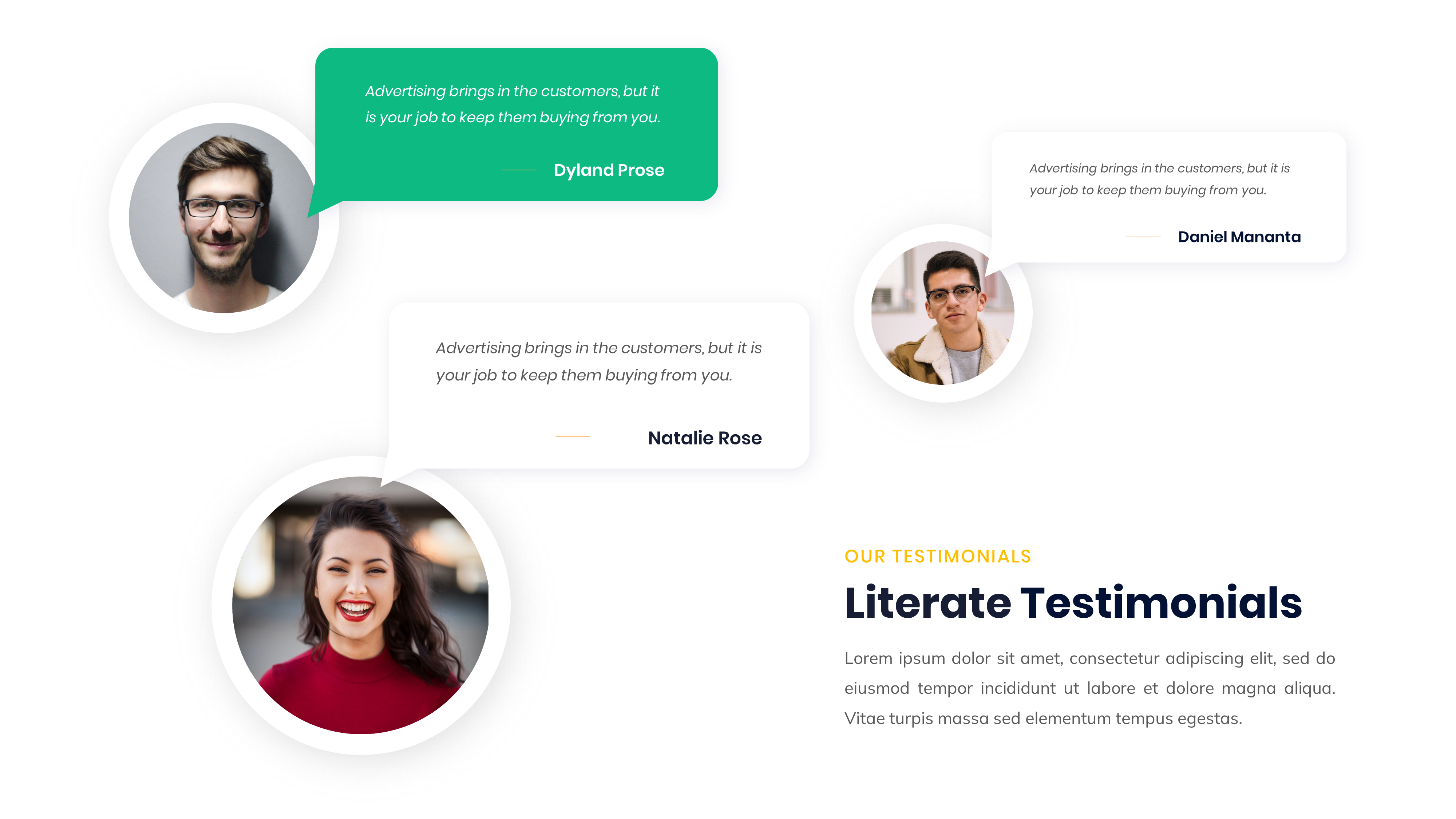 Literate - Education & E-Learning Keynote Template, Presentation Templates