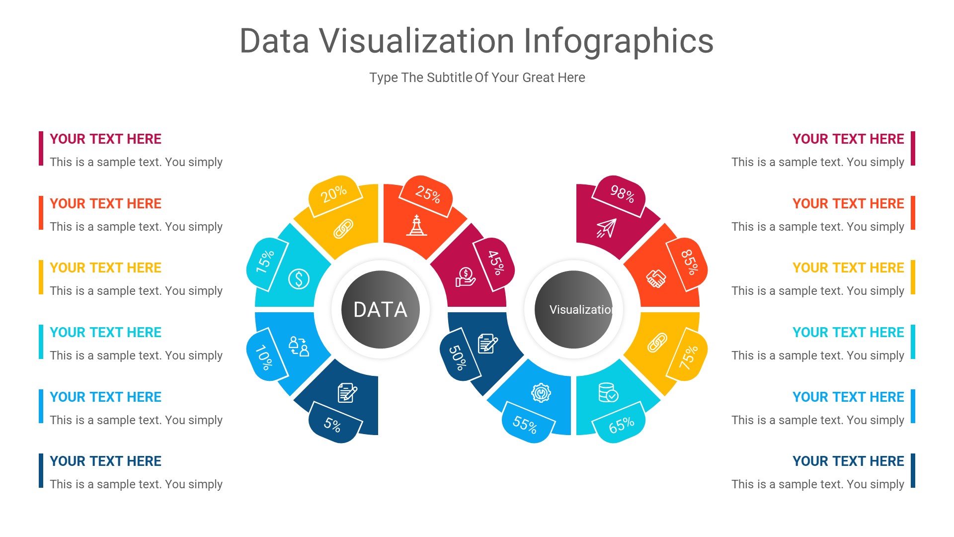Data Visualization - PowerPoint Infographics Slides, Presentation Templates