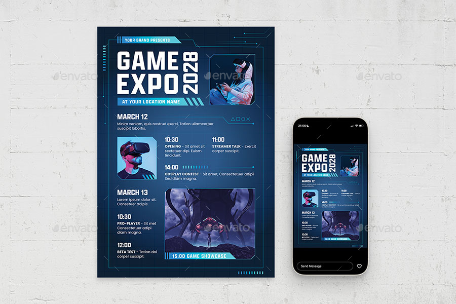 Gaming eSport Flyer Template, Print Templates | GraphicRiver