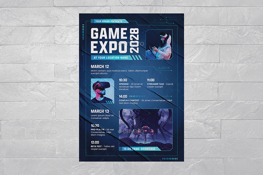Gaming eSport Flyer Template, Print Templates | GraphicRiver