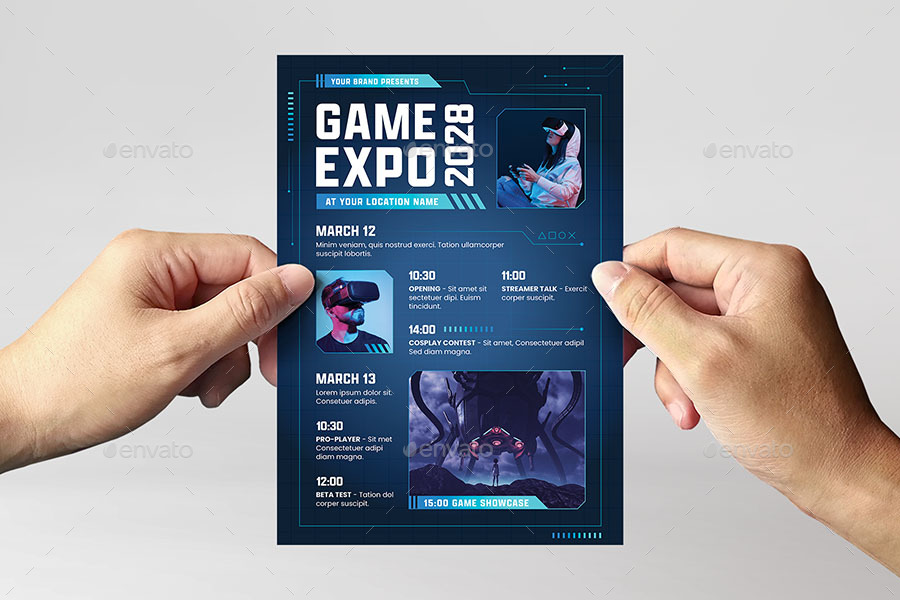 Gaming eSport Flyer Template, Print Templates | GraphicRiver