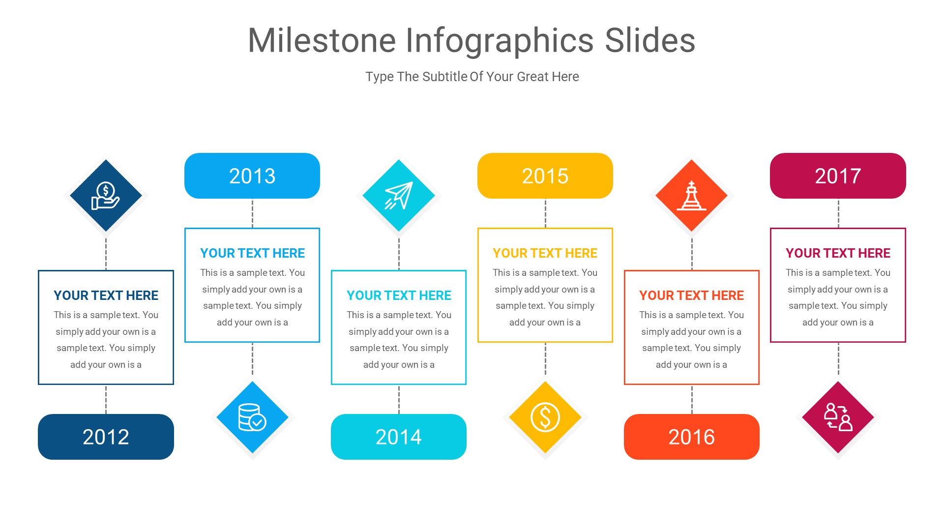Milestone PowerPoint Infographics, Presentation Templates | GraphicRiver