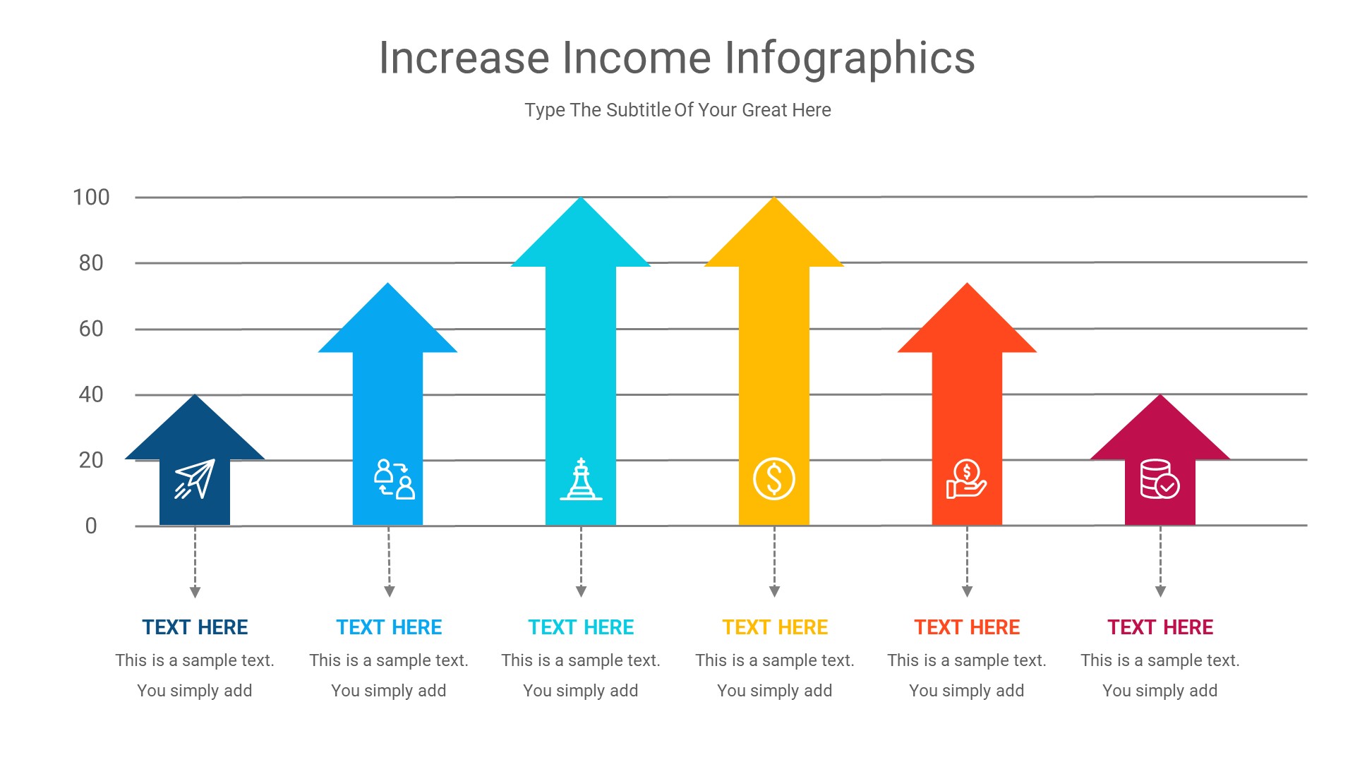 Increase Income Infographics Template Slides, Presentation Templates