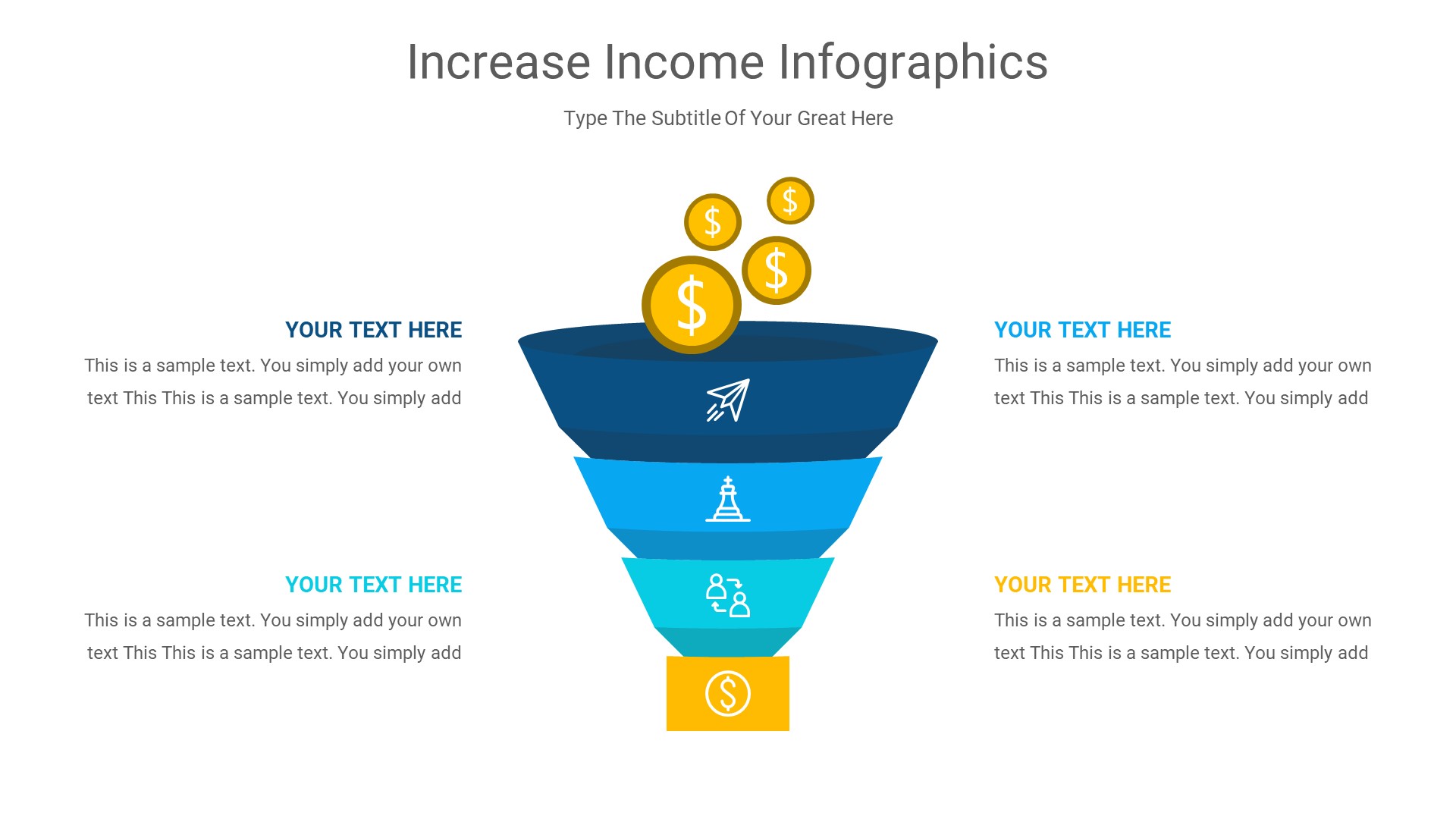Increase Income Infographics Template Slides, Presentation Templates