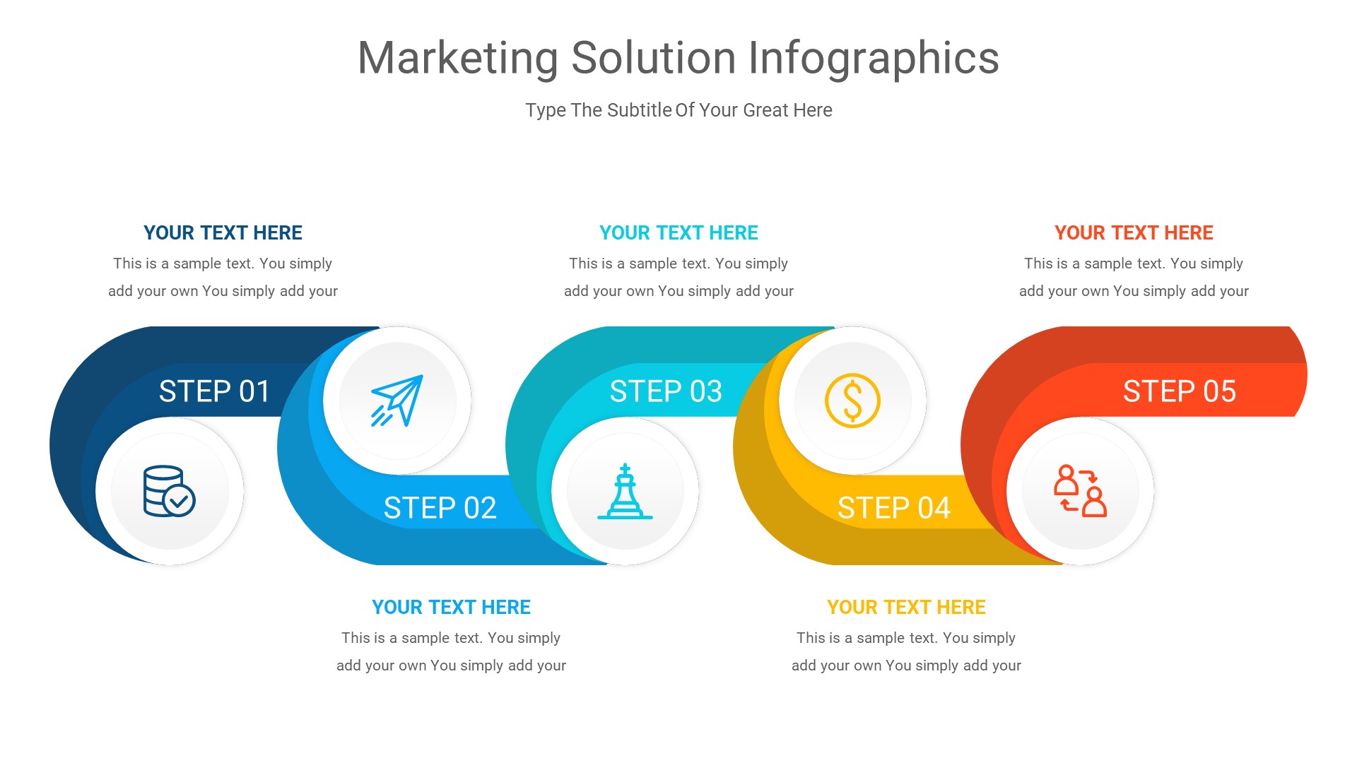 Marketing Solution Infographics Presentation Template, Presentation ...