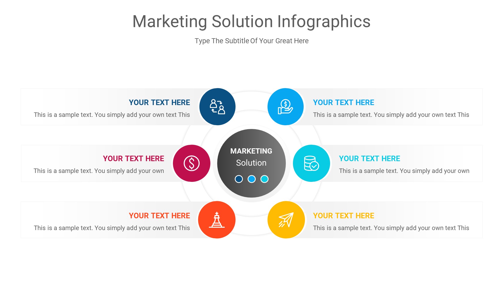 Marketing Solution Infographics Presentation Template, Presentation ...