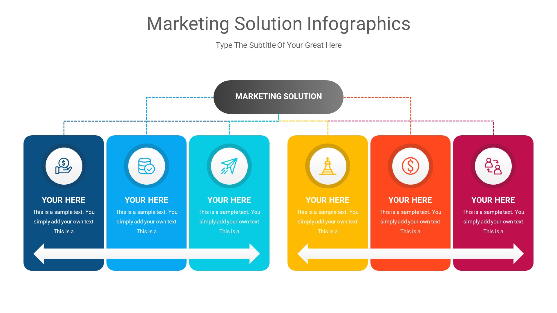 Marketing Solution Infographics Presentation Template, Presentation ...