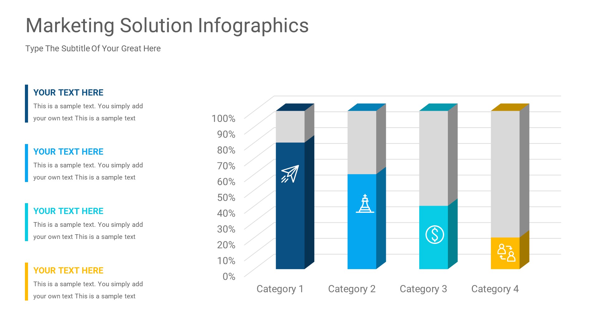 Marketing Solution Infographics Presentation Template, Presentation ...