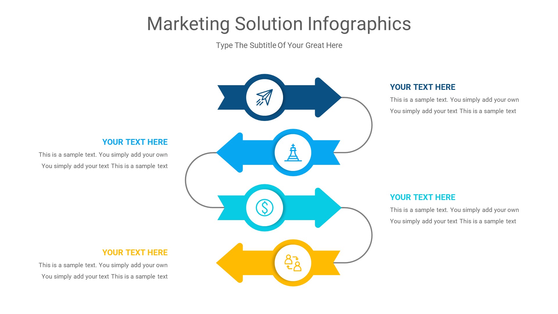 Marketing Solution Infographics Presentation Template, Presentation ...