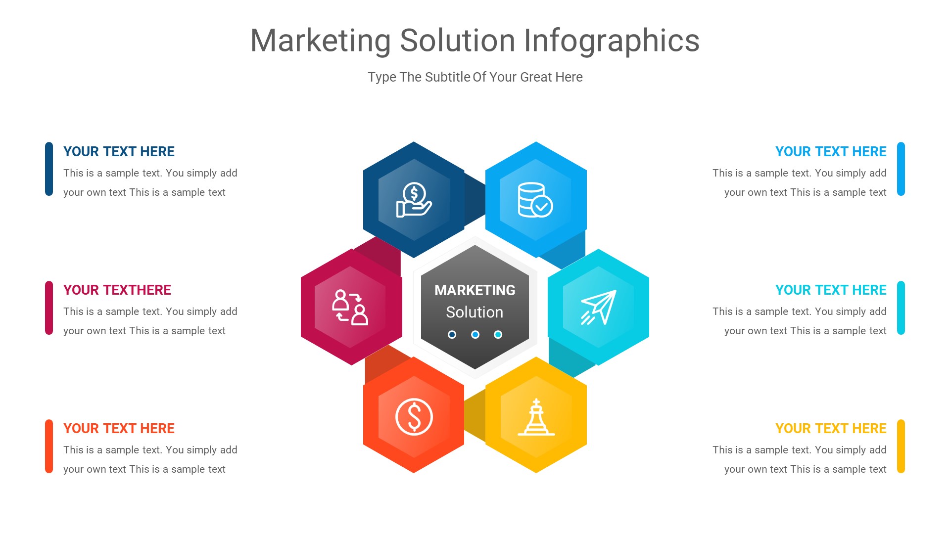 Marketing Solution Infographics Presentation Template, Presentation ...