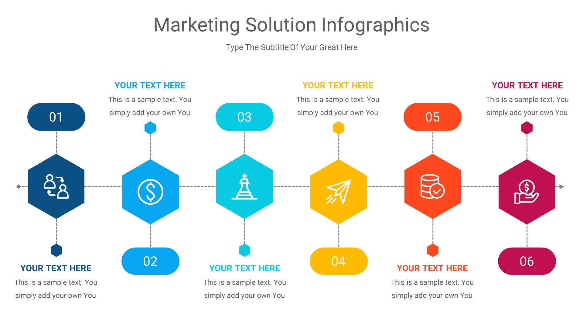 Marketing Solution Infographics Presentation Template, Presentation ...