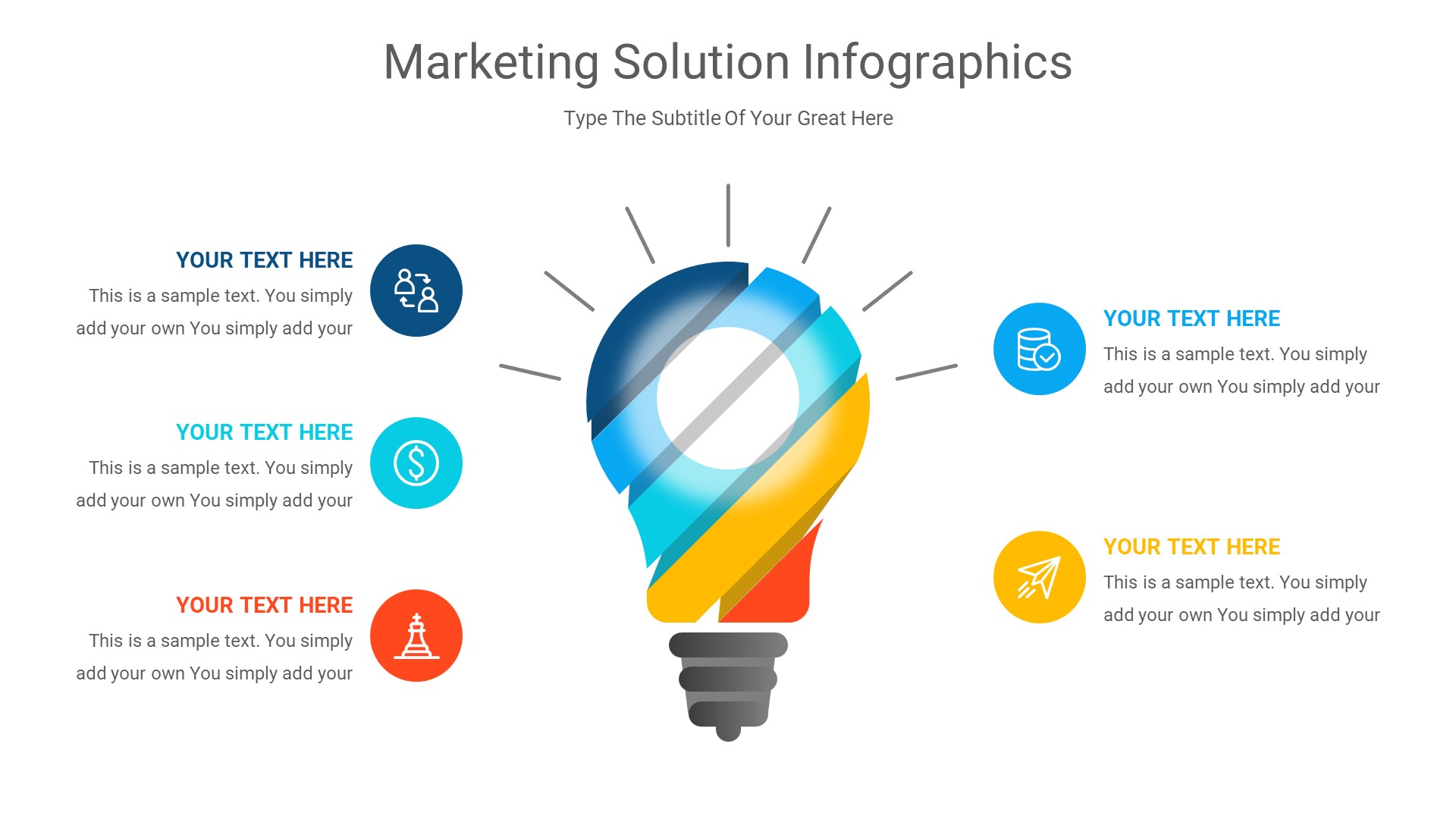 Marketing Solution Infographics Presentation Template, Presentation ...