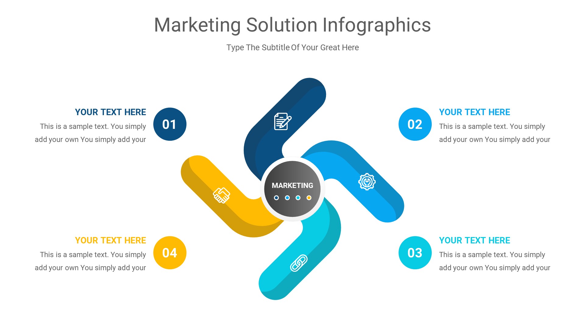 Marketing Solution Infographics Presentation Template, Presentation ...