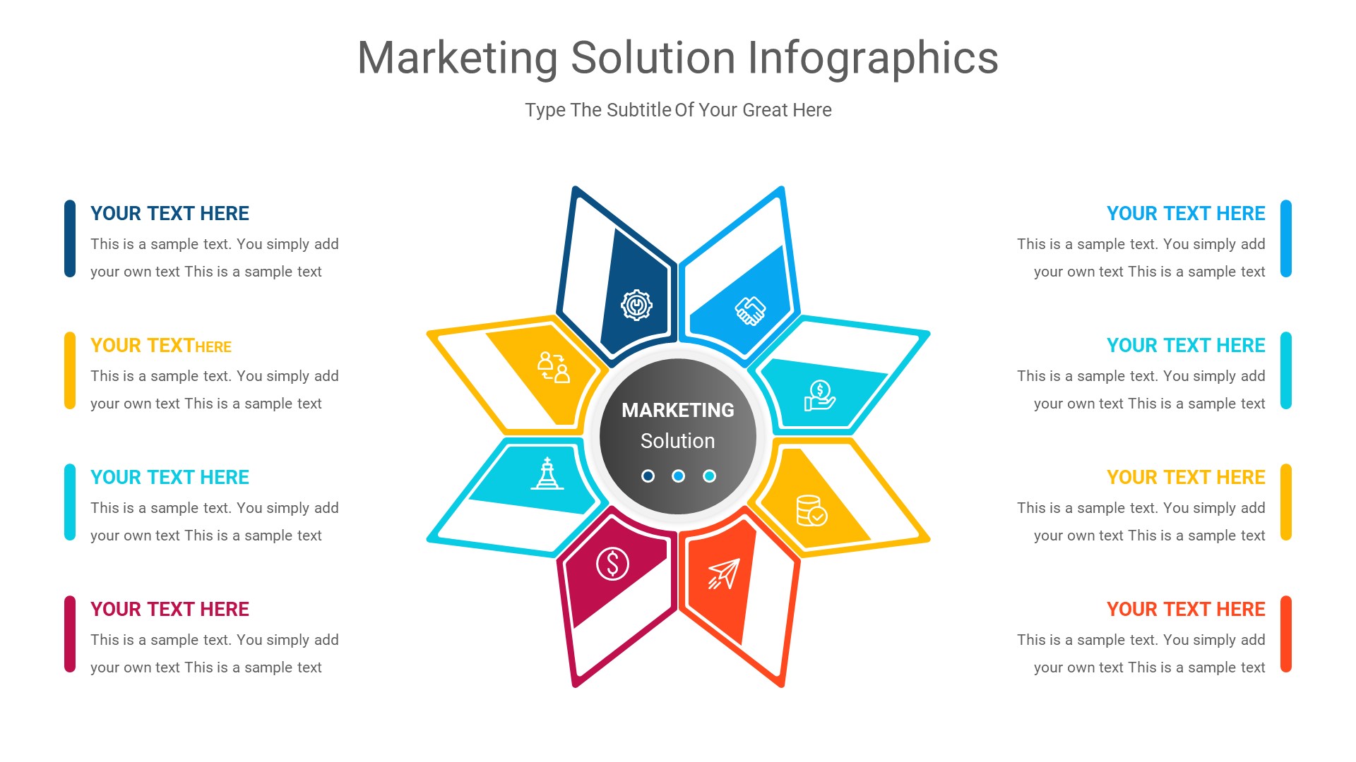 Marketing Solution Infographics Presentation Template, Presentation ...