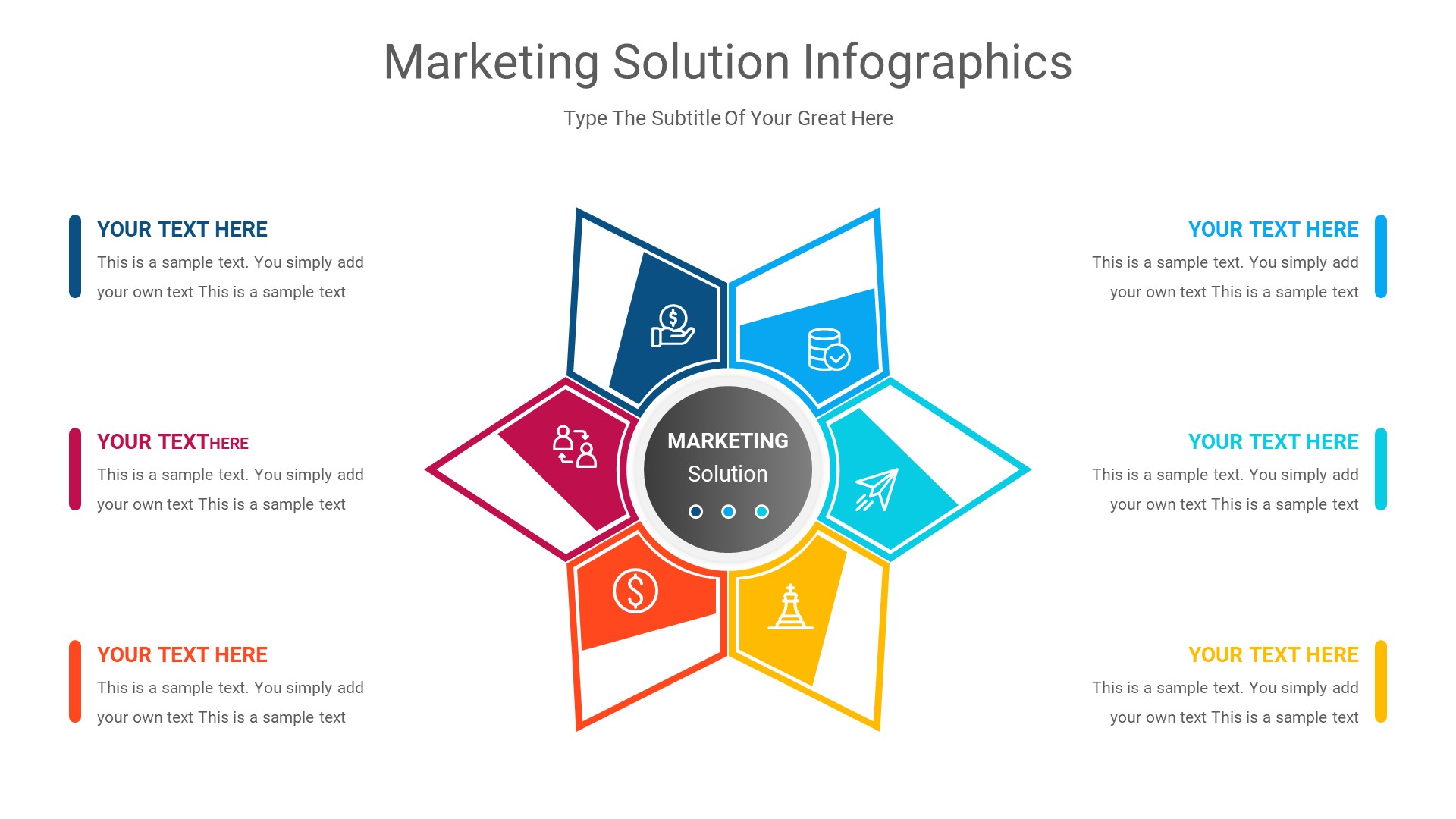 Marketing Solution Infographics Presentation Template, Presentation ...