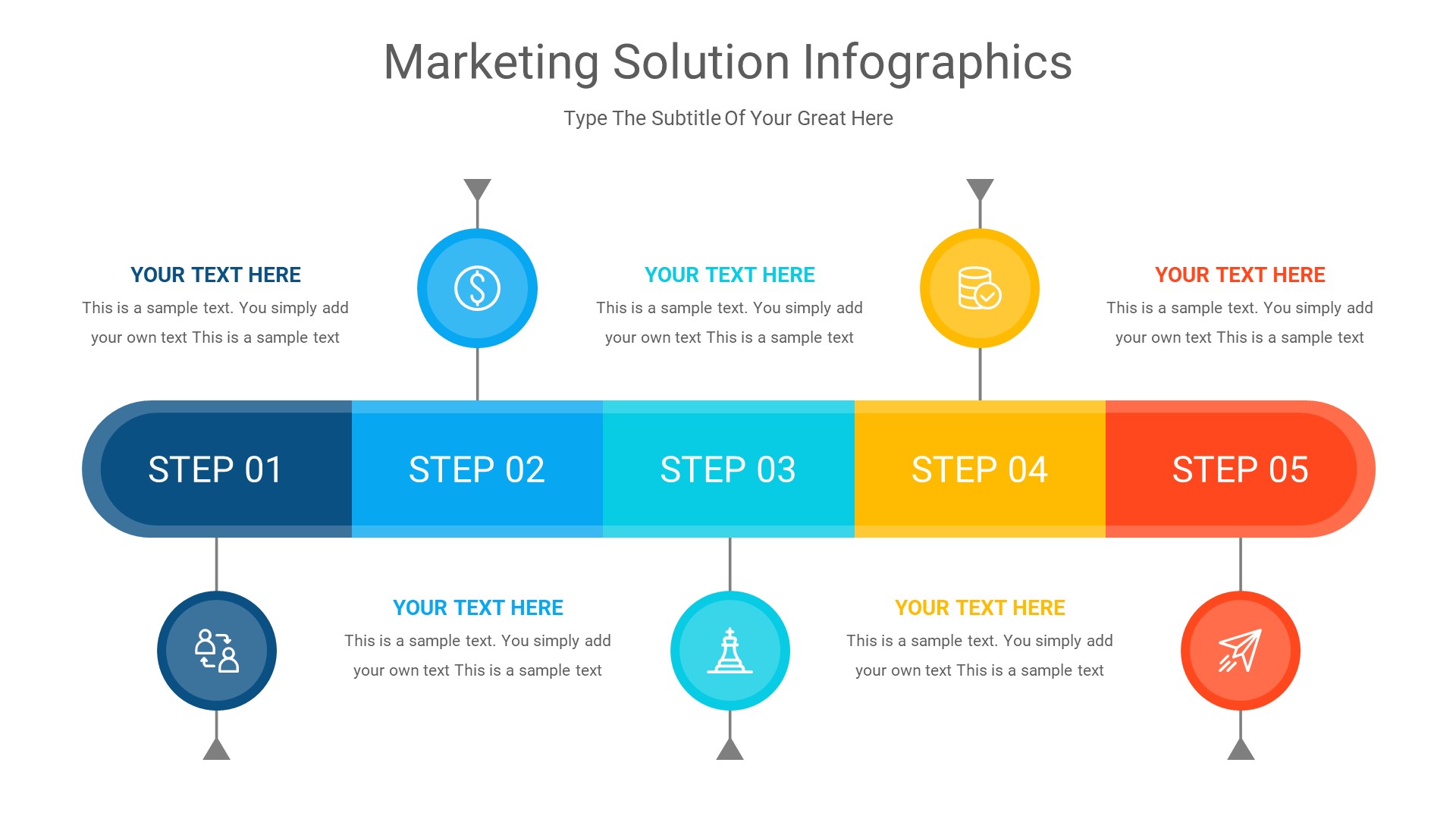 Marketing Solution Infographics Presentation Template, Presentation ...
