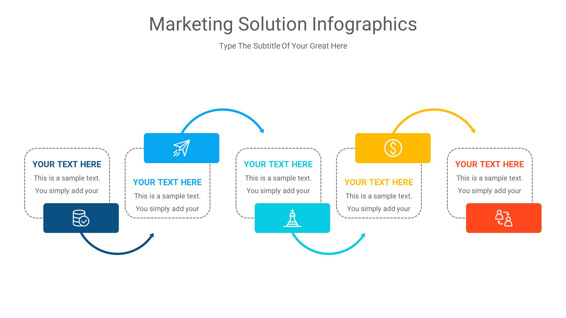 Marketing Solution Infographics Presentation Template, Presentation ...