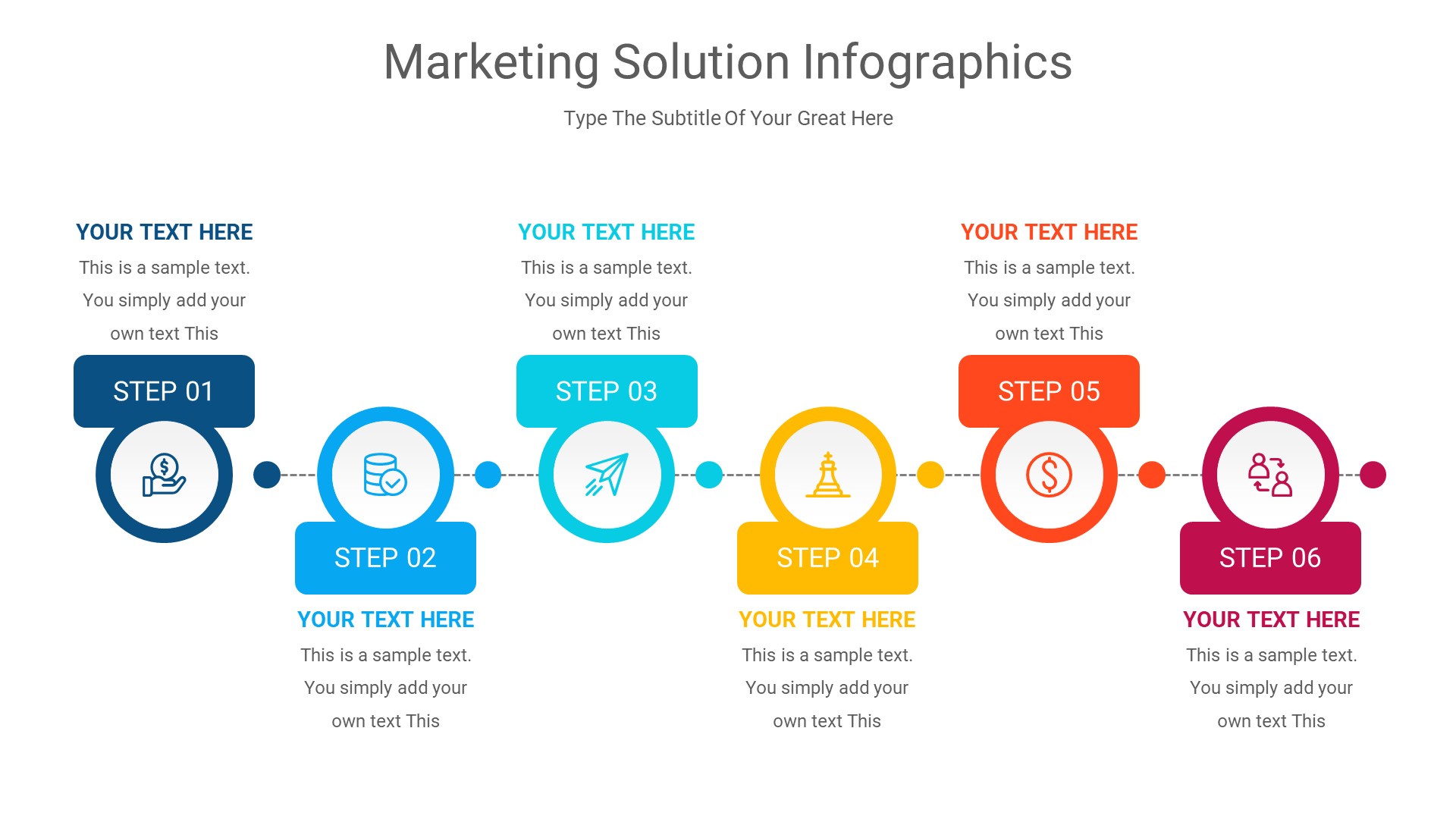 Marketing Solution Infographics Presentation Template, Presentation ...